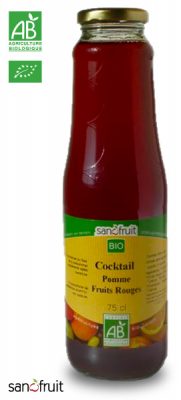 Jus de pomme & Fruits Rouges Bio – 75cl – Sanofruit, Produits bio en ...