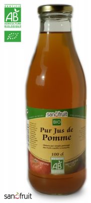 Pur Jus de pomme Bio – 1L – Sanofruit, Produits bio en Ardèche